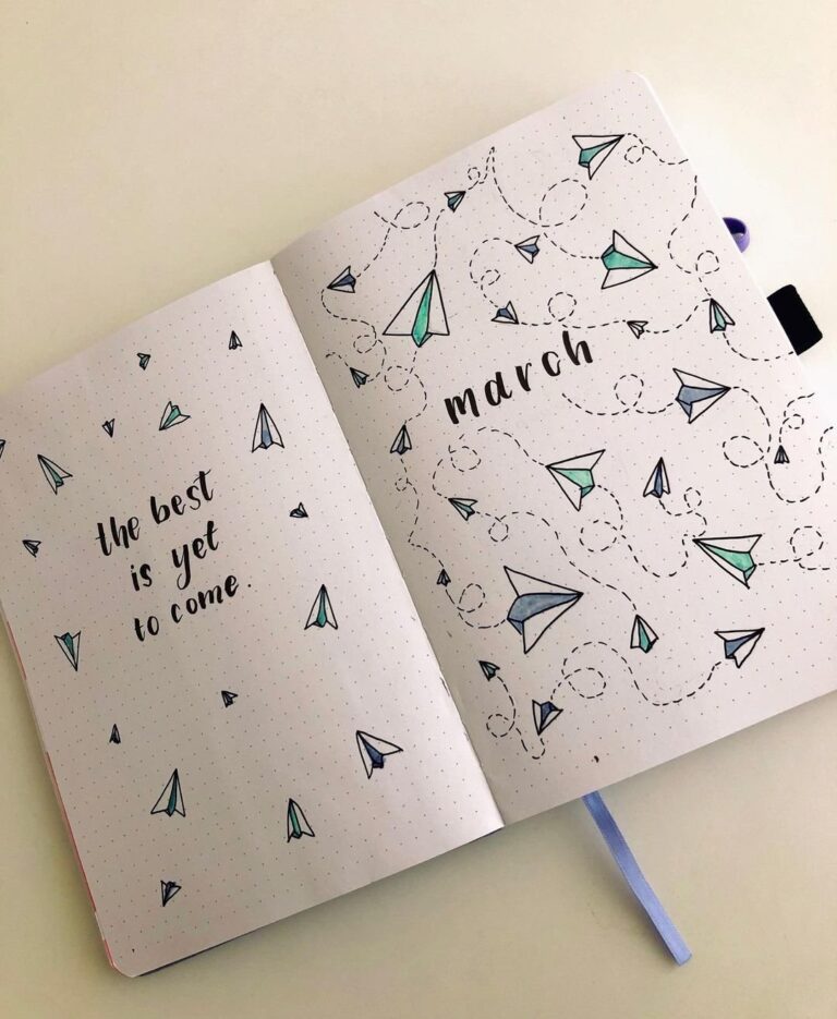 40 Best March Monthly Cover Ideas For Bullet Journals