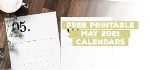 Free Printable May 2021 Calendars - World of Printables
