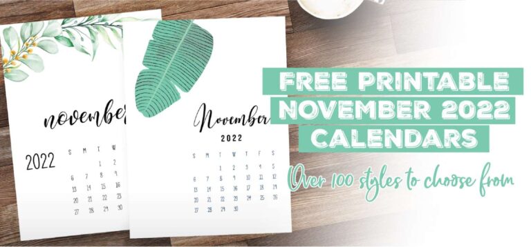 Free Printable Calendars For 2021 & 2022 - World of Printables