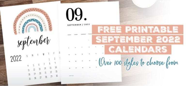 Free Printable September 2022 Calendars - World of Printables