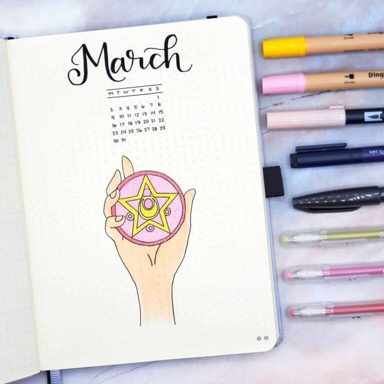 40 Best March Monthly Cover Ideas For Bullet Journals