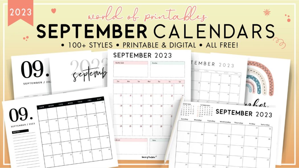 2023 Calendars - World of Printables 2023 Calendars - World of Printables