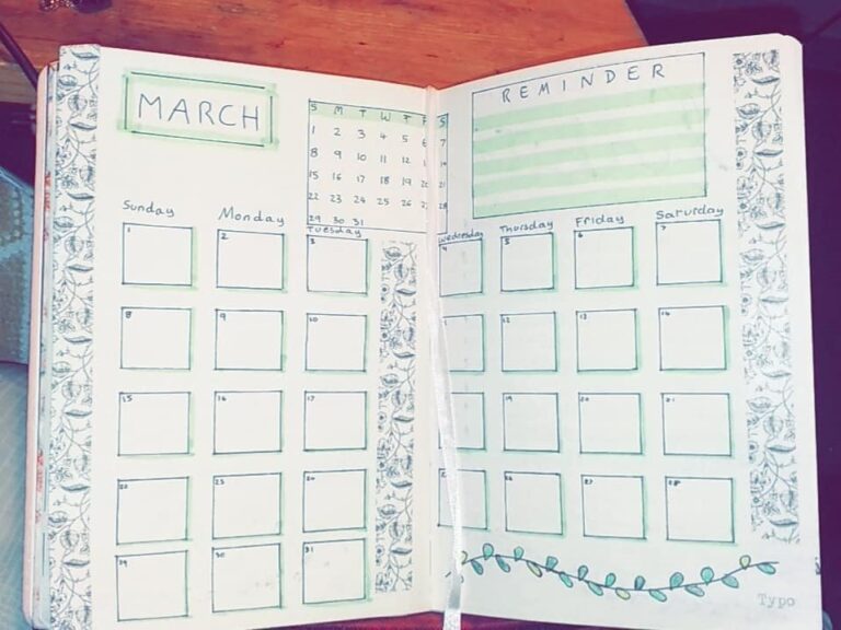 50+ Best March Bullet Journal Spread Ideas