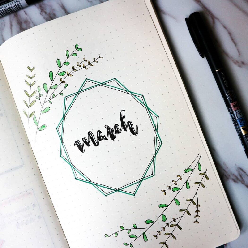 40 Best March Monthly Cover Ideas For Bullet Journals