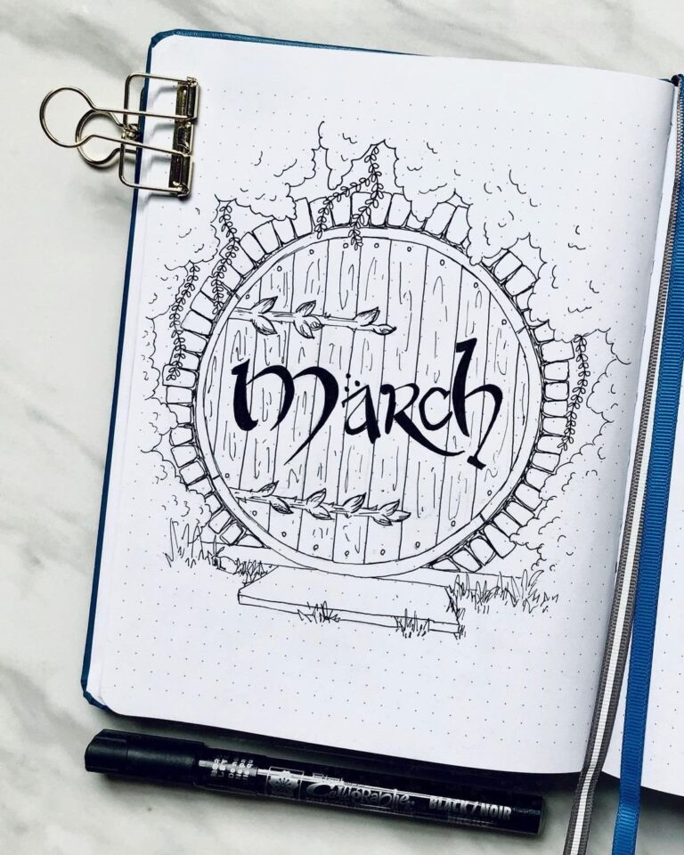 40 Best March Monthly Cover Ideas For Bullet Journals