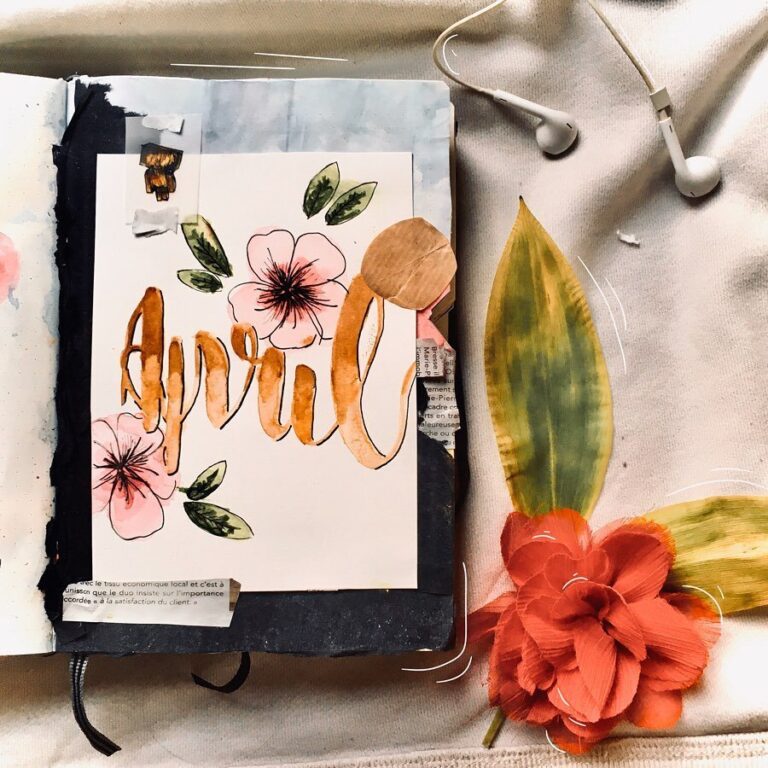 50 Best April Bullet Journal Covers To Try + Free Printables