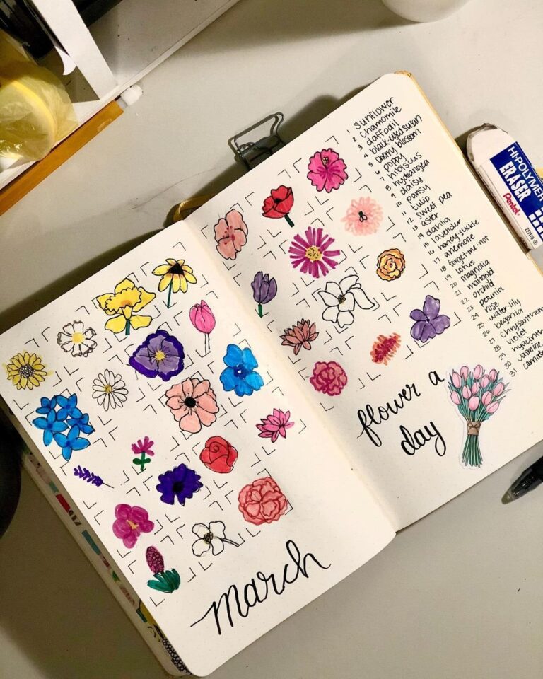 50+ Best March Bullet Journal Spread Ideas