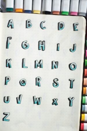 25 Best Bullet Journal Font Ideas + 25 Free Lettering Practice Sheets