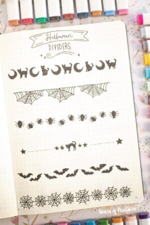 20+ Best Bullet Journal Divider Ideas + Free Practice Sheets