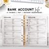 Bank Account Info & Credit Card Info Bundle - World of Printables