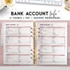 Bank Account Info & Credit Card Info Bundle - World of Printables