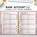 Bank Account Info & Credit Card Info Bundle - World of Printables