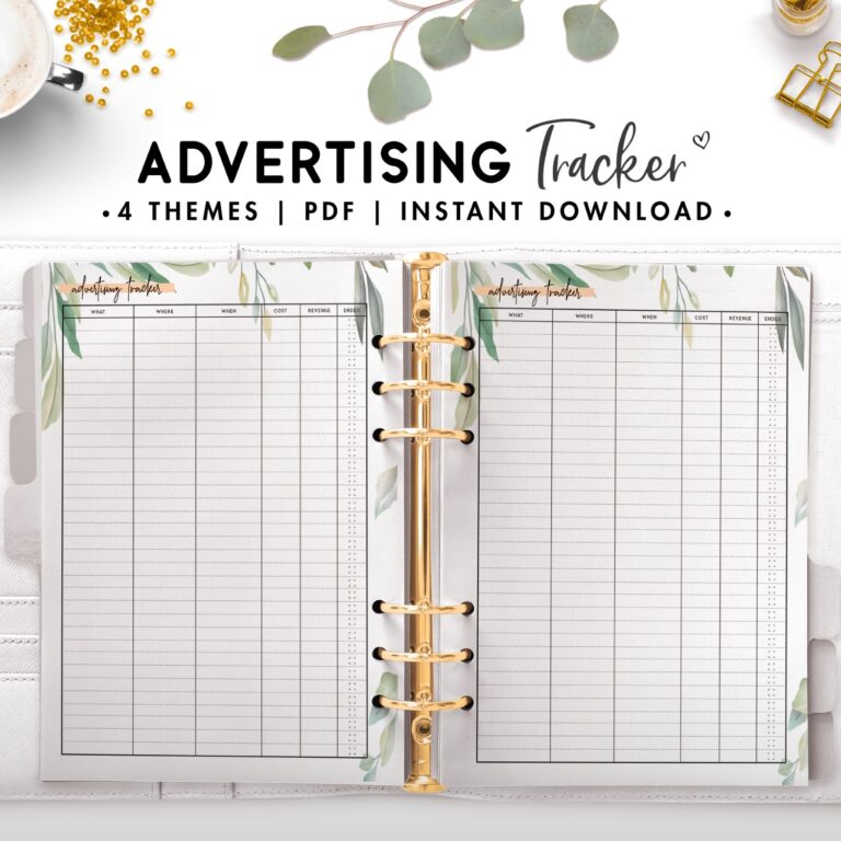 Annual Financial Tracker - World of Printables