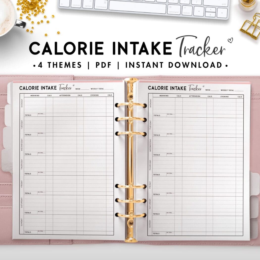 Calorie Intake Tracker - World of Printables
