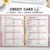 Bank Account Info & Credit Card Info Bundle - World of Printables