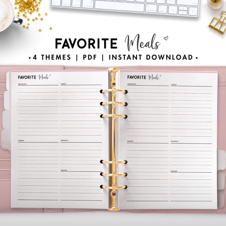 Meal Planner Bundle - World of Printables