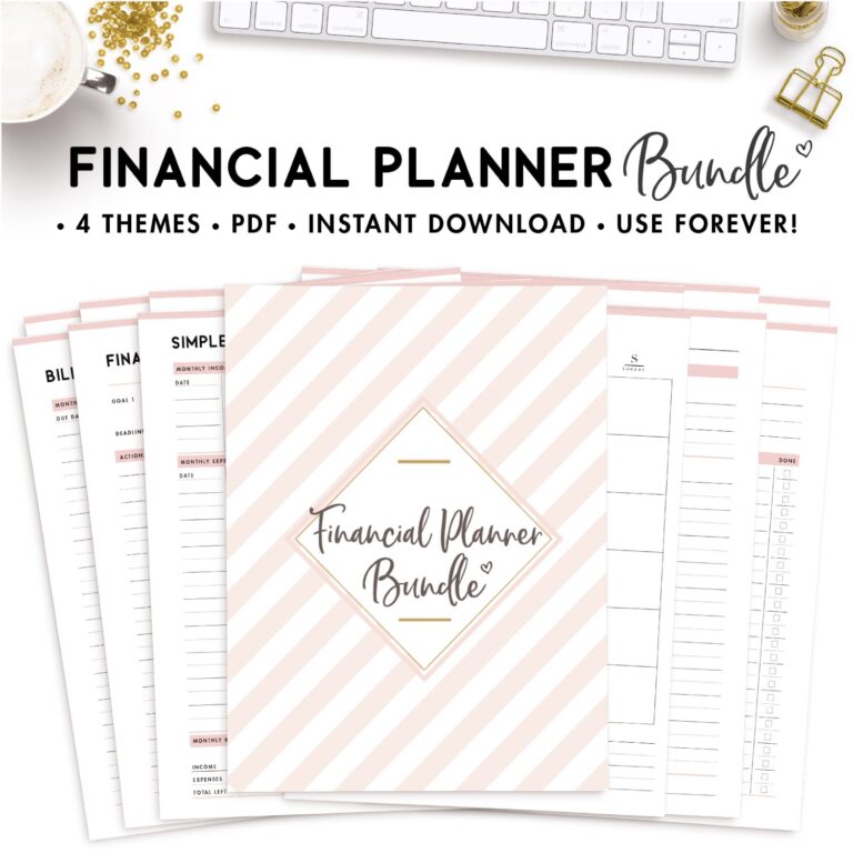 Financial Budgeting Planner Bundle - World of Printables