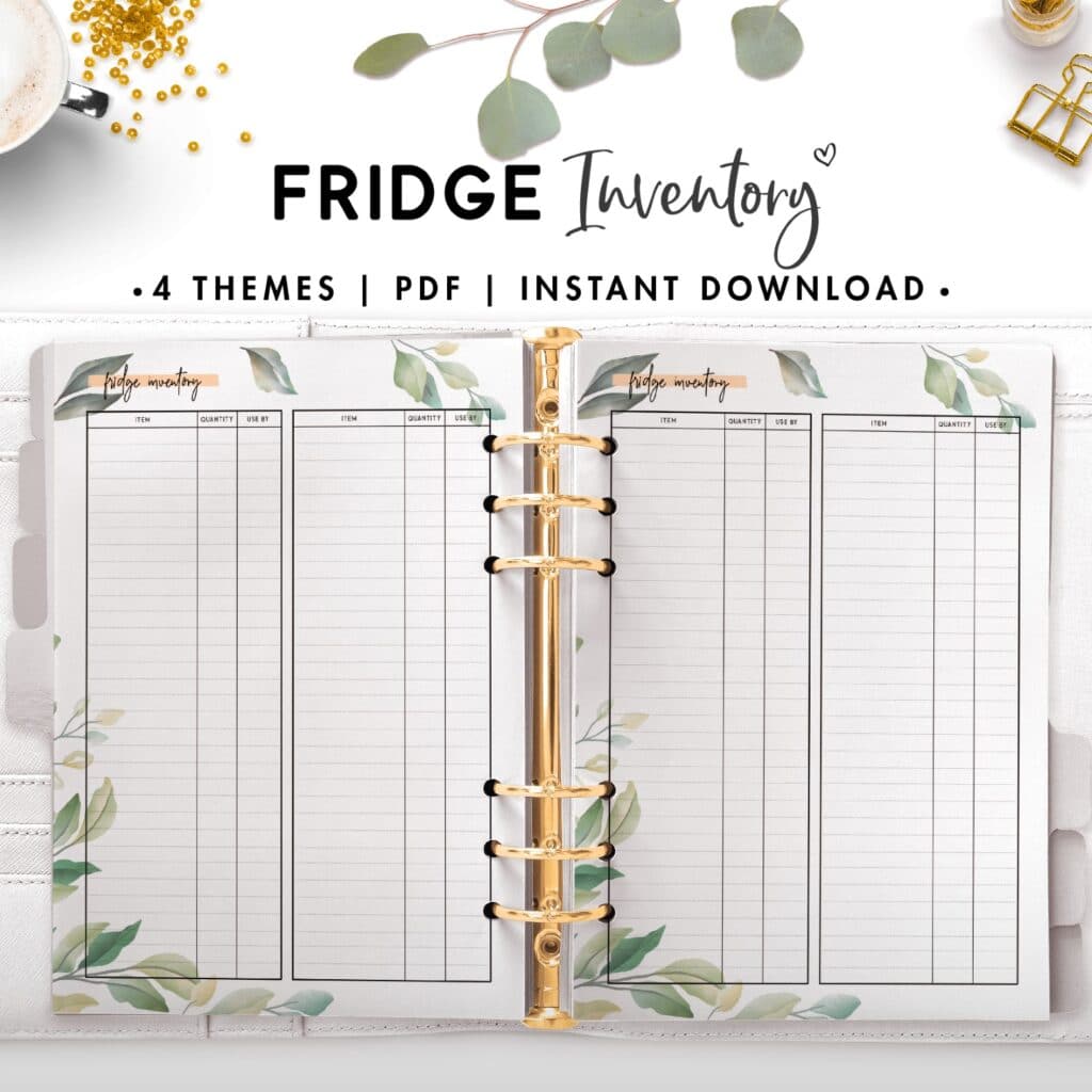 Kitchen Inventory Bundle - World of Printables