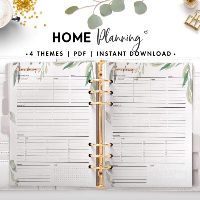 Home Planning - World of Printables