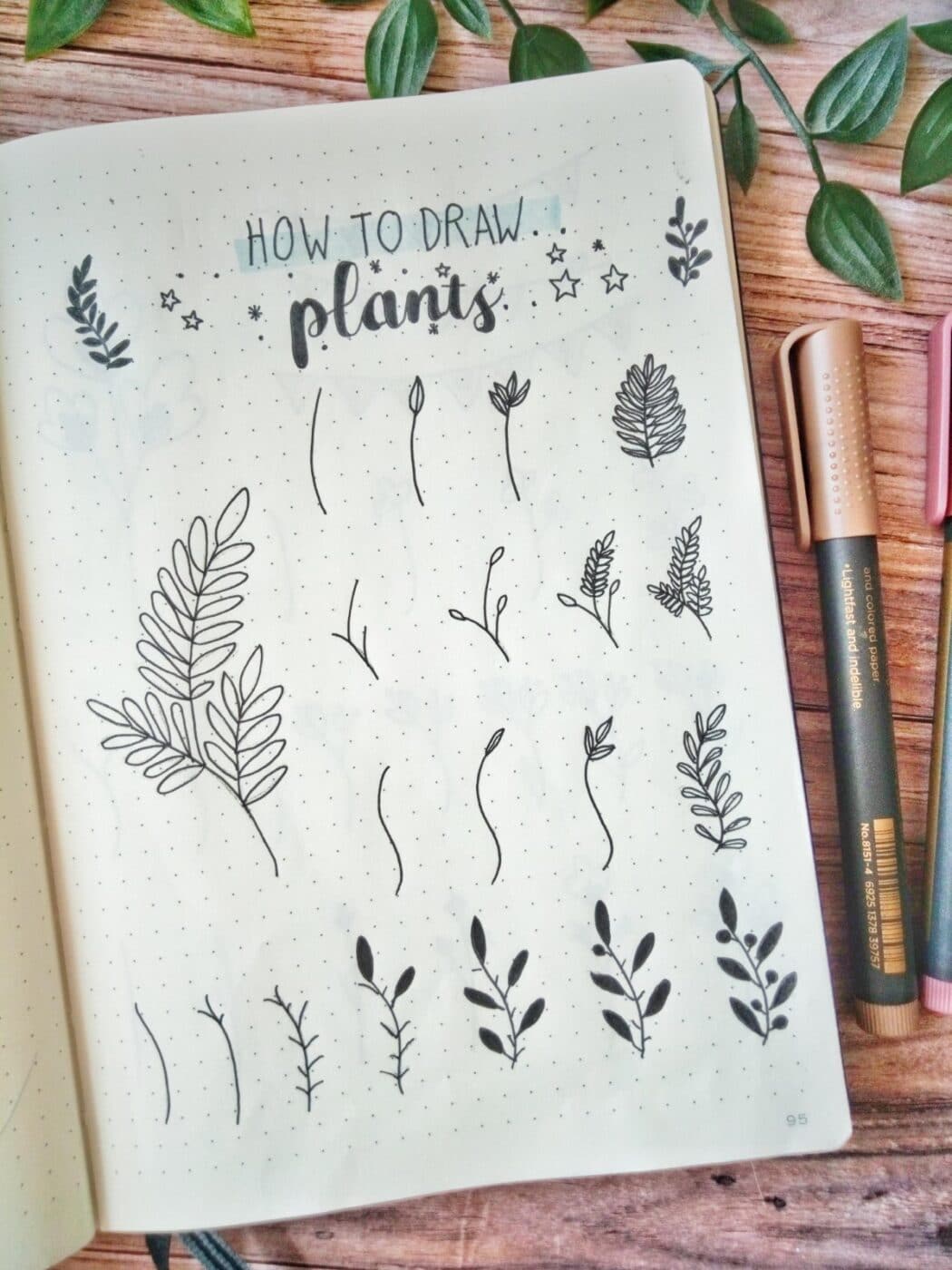 How To Draw Bullet Journal Doodles Step By Step + Free Printables