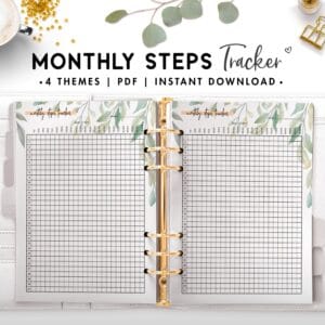 Monthly Steps Tracker - World of Printables