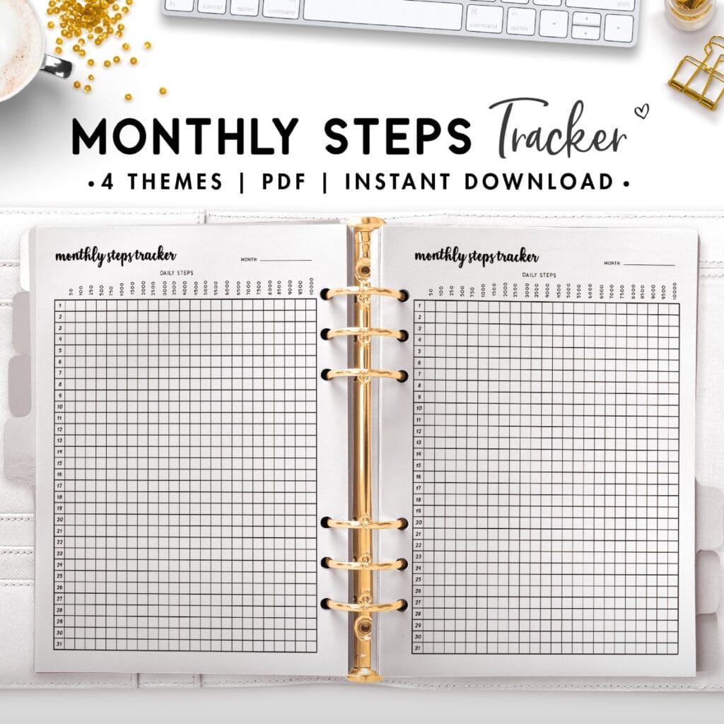 Monthly Steps Tracker - World of Printables