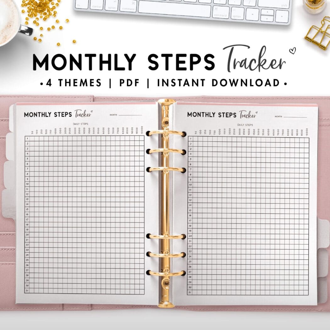 Monthly Steps Tracker - World of Printables