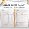 Order Sheet Template - World of Printables