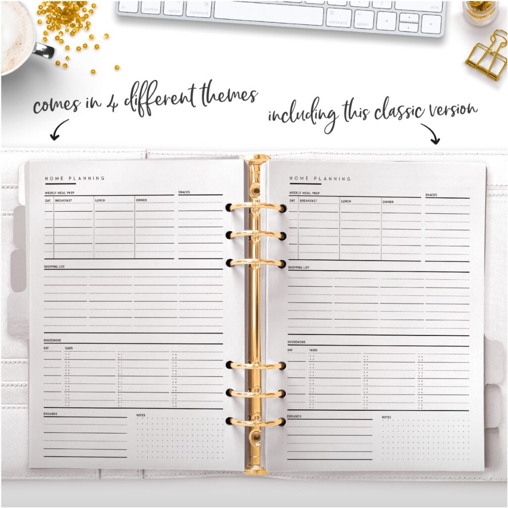 Personal Organizers Planners And Worksheets