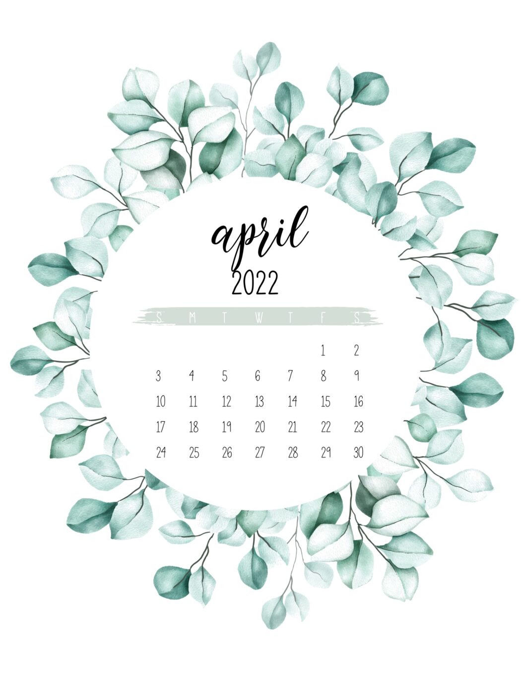 Free Printable April 2022 Calendars - World of Printables