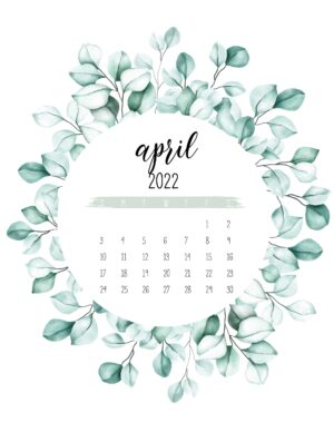 Free Printable April 2022 Calendars - World of Printables