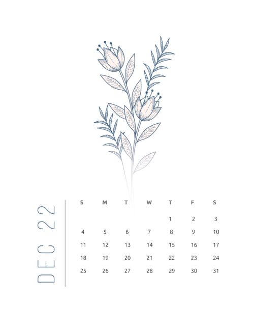 Free Printable December 2022 Calendars - World of Printables