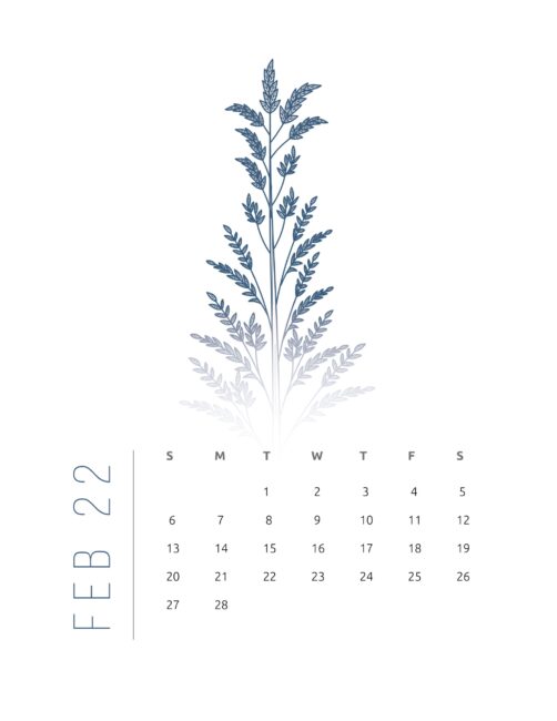 Free Printable February 2022 Calendars - World of Printables