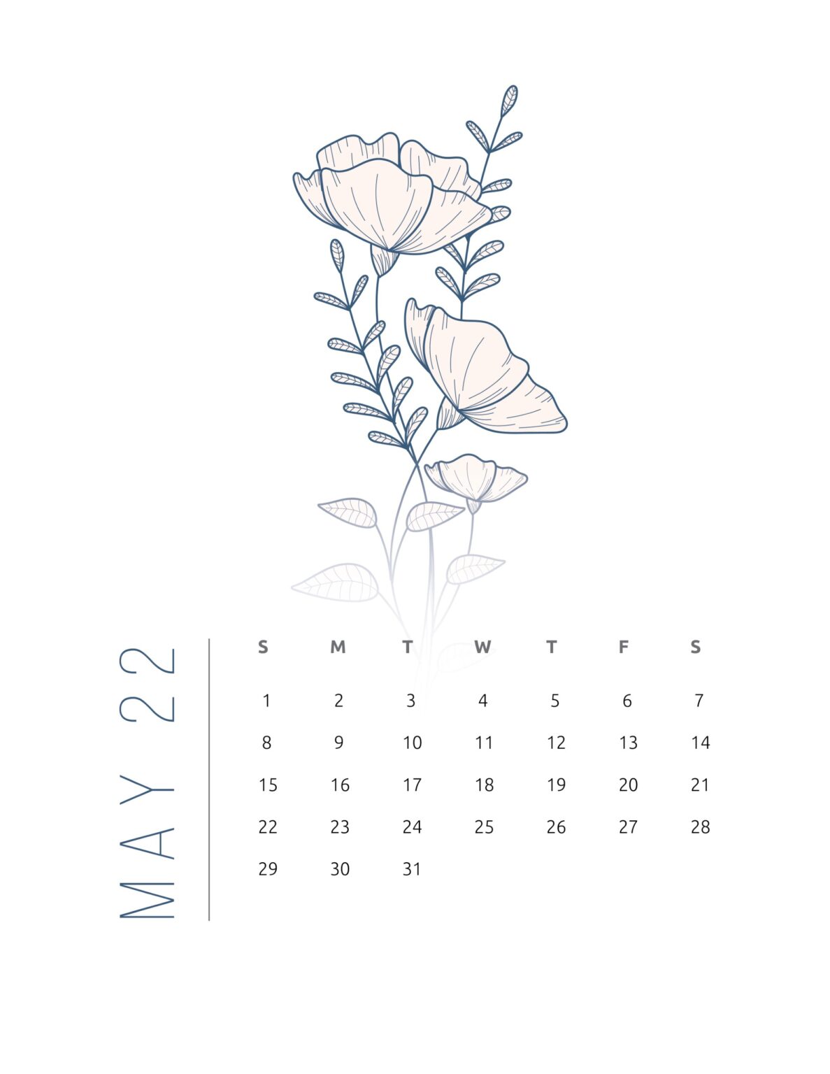 Free Printable May 2022 Calendars - World of Printables