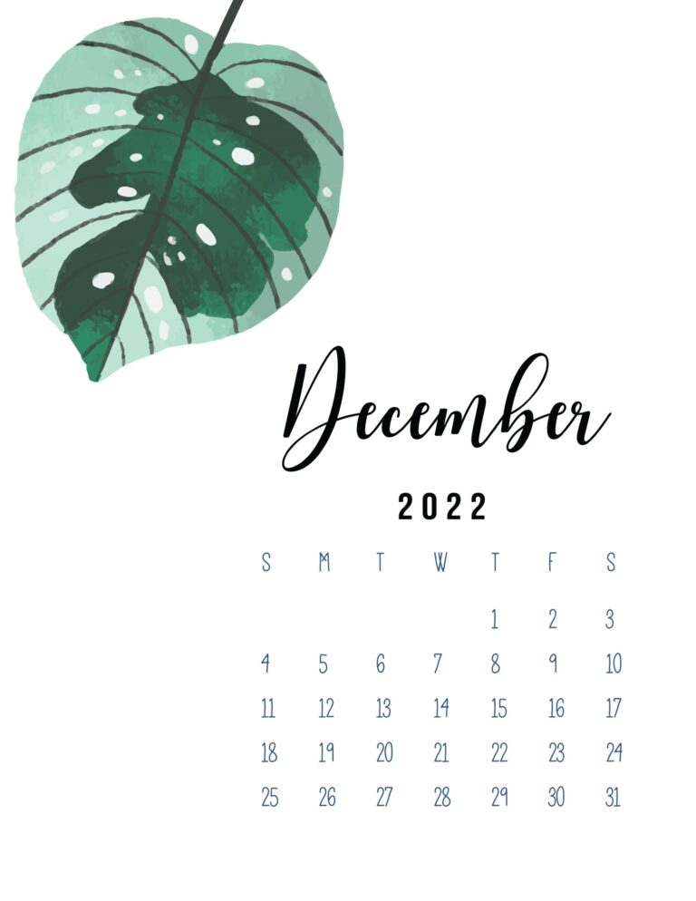 Free Printable December 2022 Calendars - World of Printables