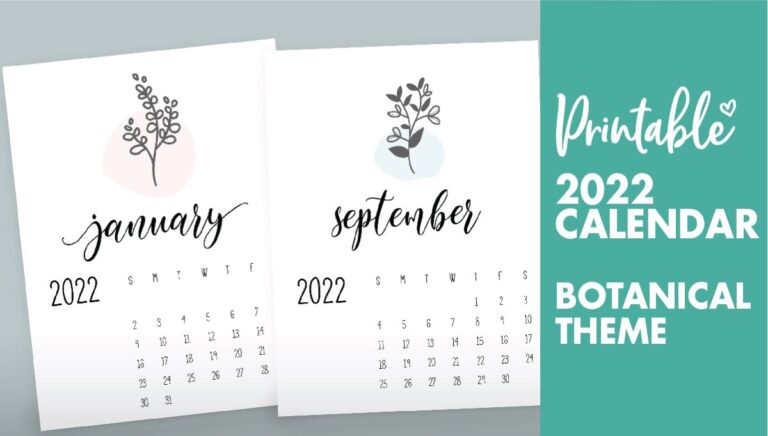 Free Printable Calendars For 2021 & 2022 - World of Printables