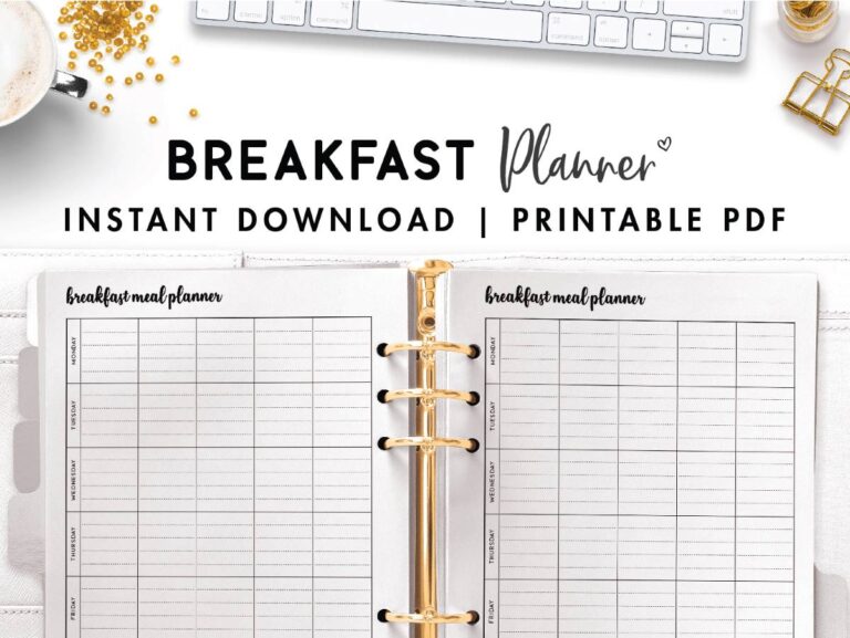 30 Best Meal Planner Templates - World of Printables