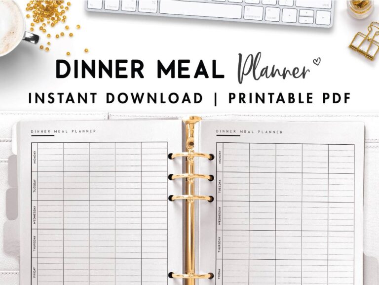 30 Best Meal Planner Templates - World of Printables