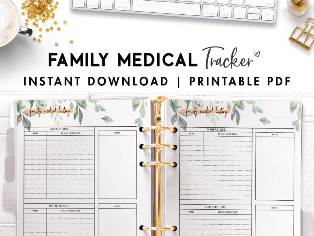 Create A Health Planner With These Free Printable Templates - World of ...
