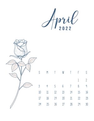Free Printable April 2022 Calendars - World of Printables