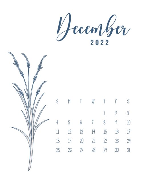 Free Printable December 2022 Calendars - World of Printables