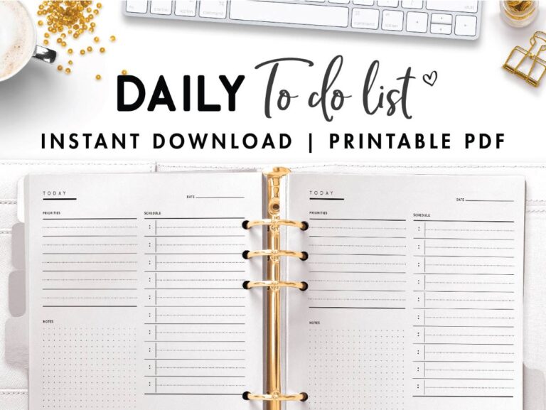 Printable Planner Templates To Help You Organize Your Life - World of ...