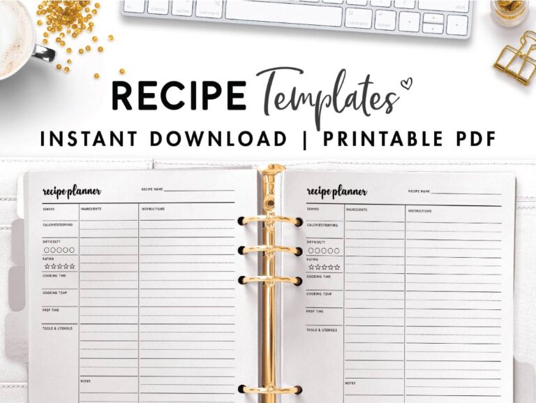 Free Printable Monthly Planner Template - World of Printables