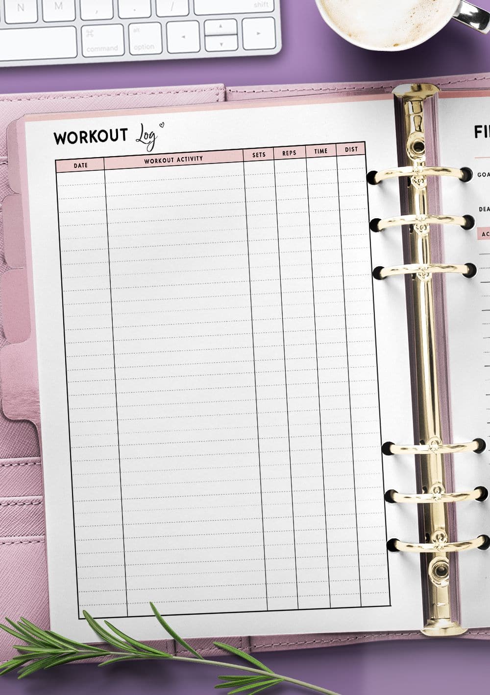 Free Workout Template - Track Your Workouts Easily - World of Printables