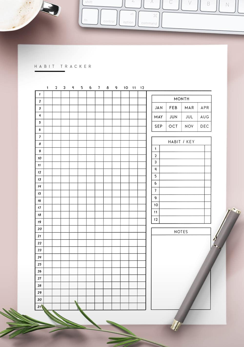 Free Printable Habit Tracker PDF - World of Printables