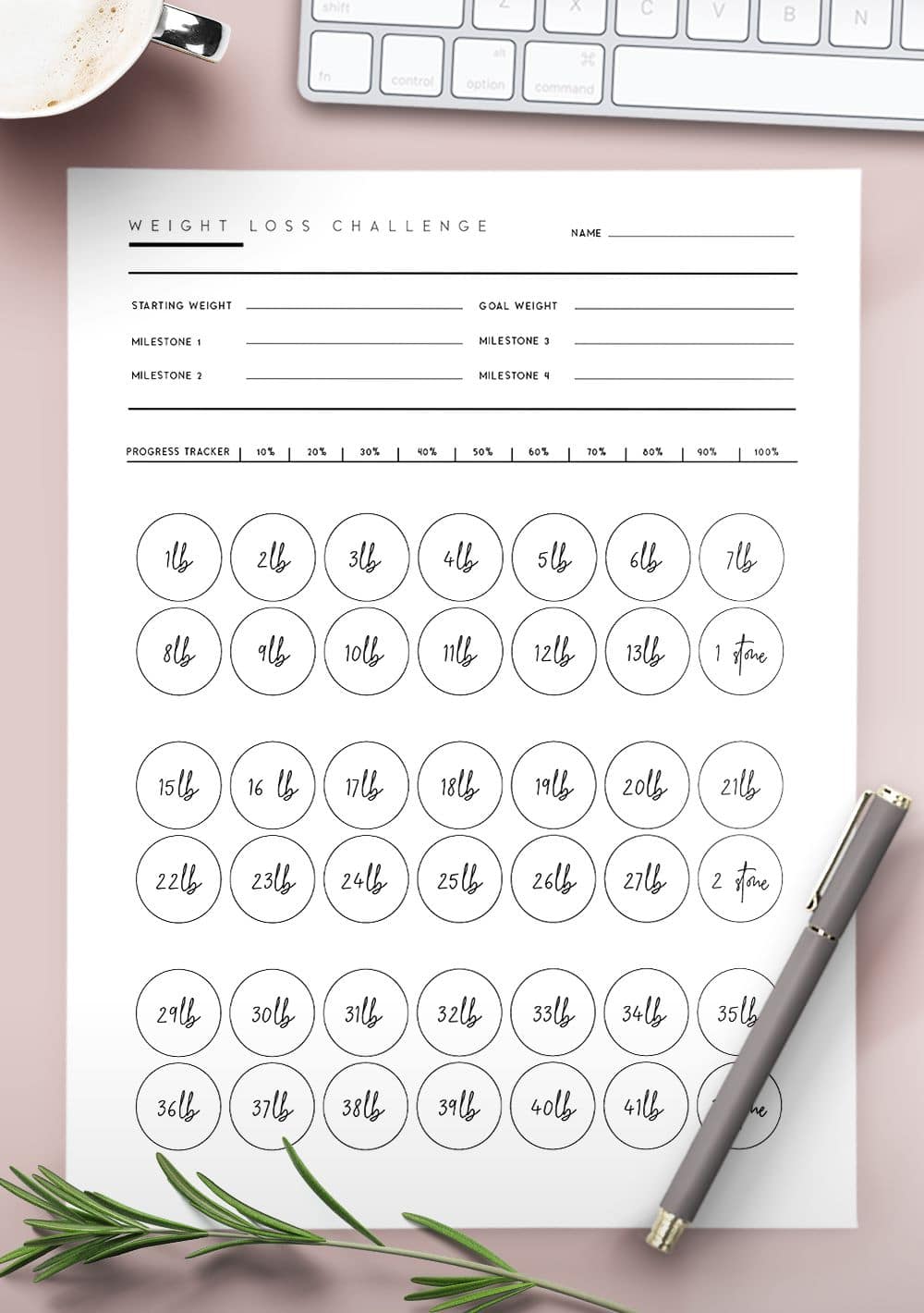 Free Lose Weight Competition Template - World of Printables