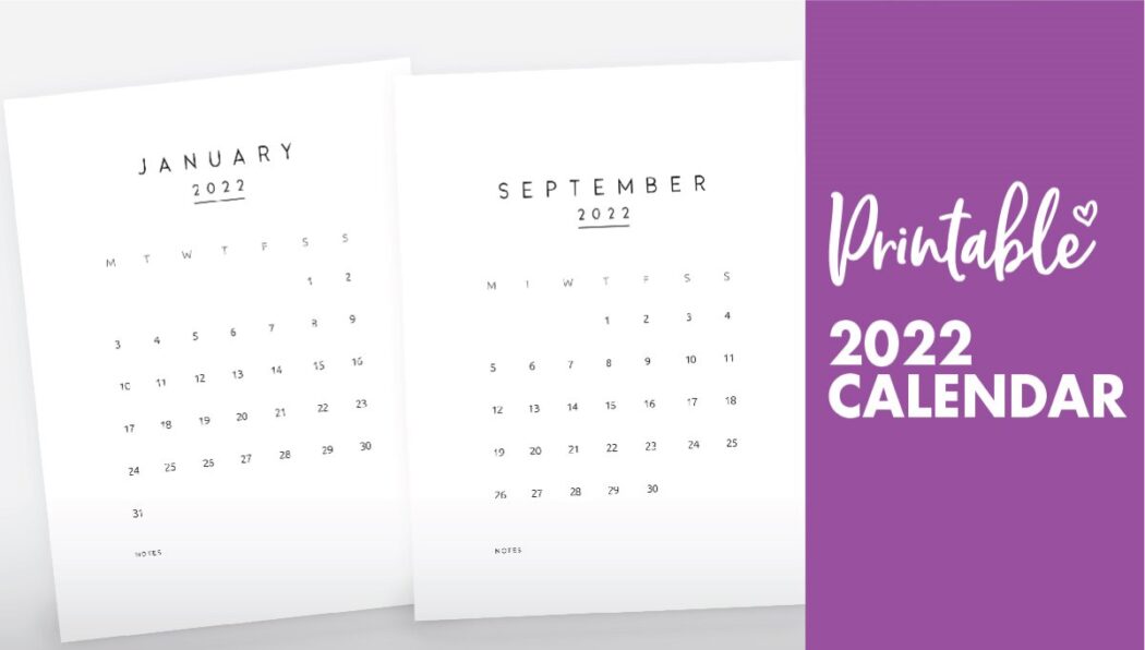 Free Printable Calendars For 2021 & 2022 - World of Printables