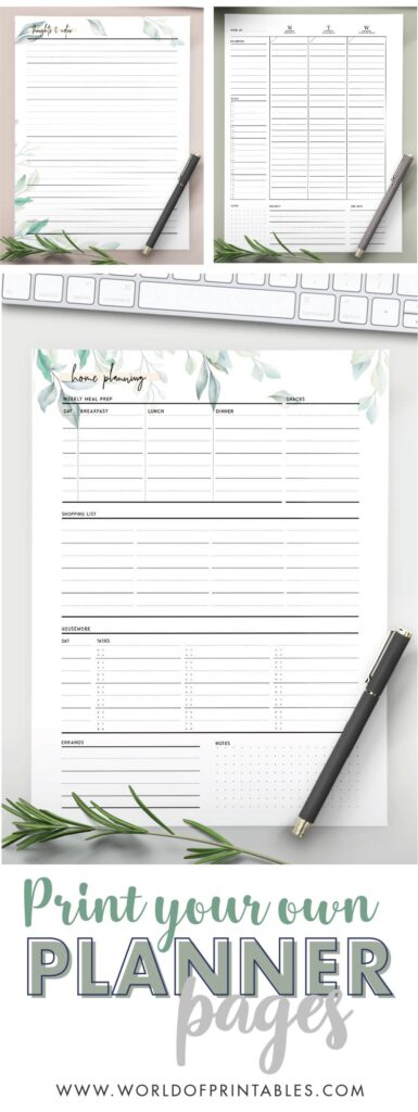 Print Your Own Planner - How To Use Printable Planners & Accessories