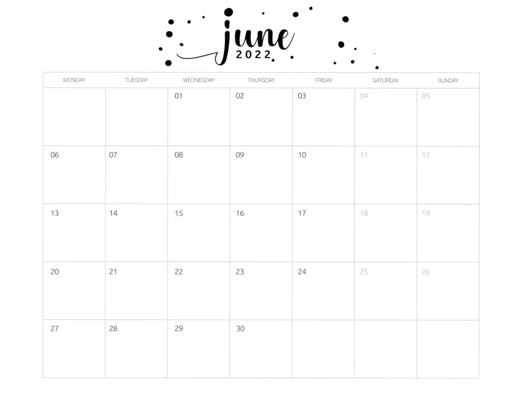 Free Printable June 2022 Calendars - 100's of Styles - All Free!