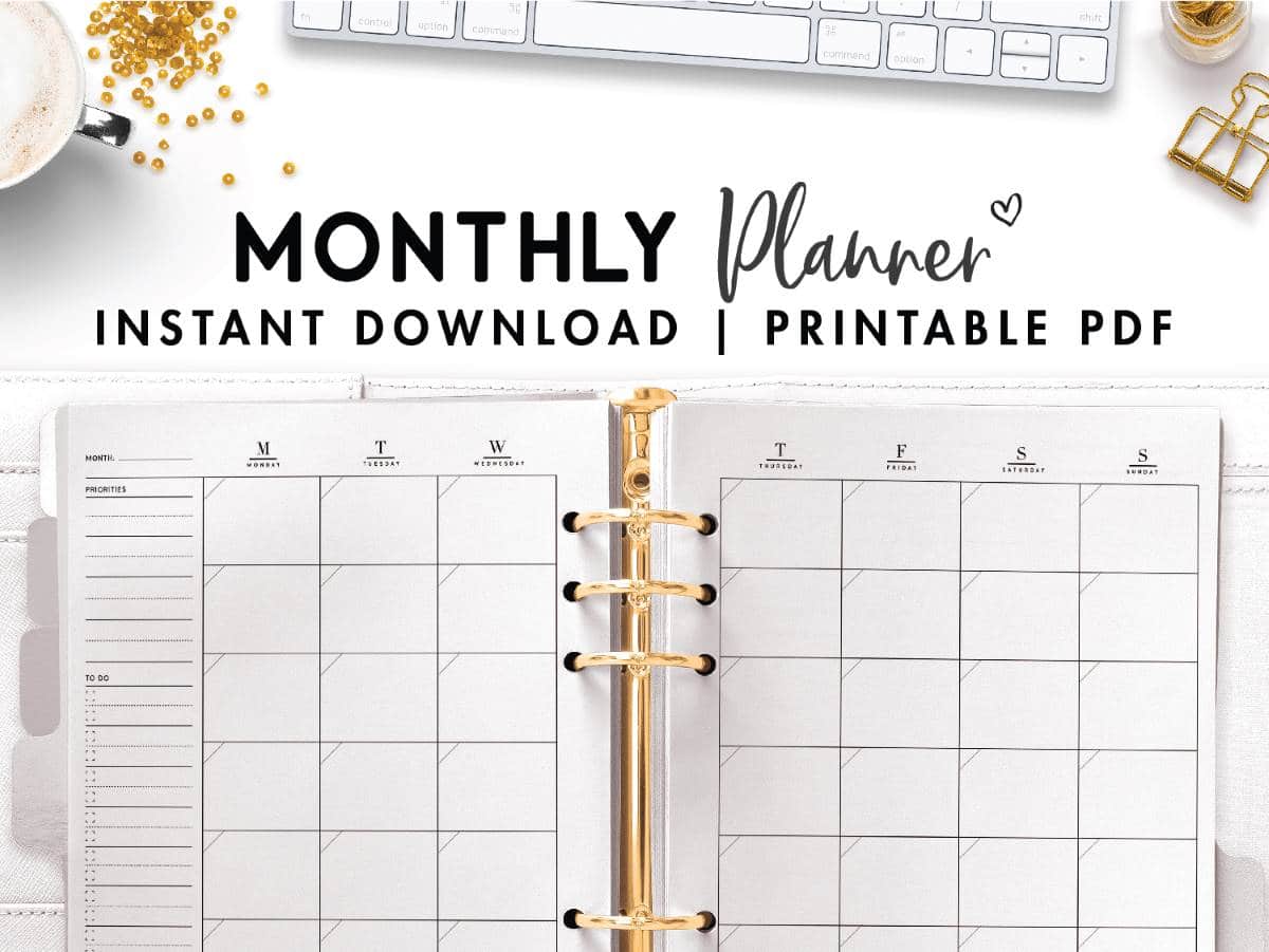 FREE Monthly Planner Printable PDF World Of Printables